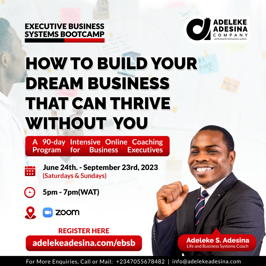 Executive Business Systems Bootcamp - Adeleke Adesina